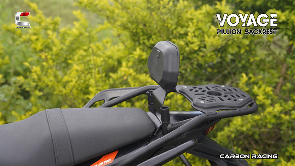 VOYAGE Pillion Backrest - KTM Adventure 390/250/X (2025 Model) – CARBON ...