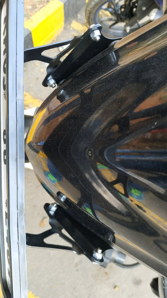 OEM Number plate extension kit for Dominar 400 Windshield – CARBON RACING